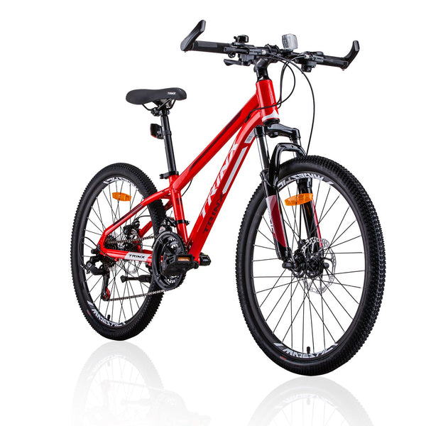 Trinx M114 24 Inch Wheel Kids Mountain Bike 21 Speed MTB Red – Skid Kidz
