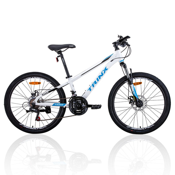 Trinx M114 24 Inch Wheel Kids Mountain Bike 21 Speed MTB White – Skid Kidz